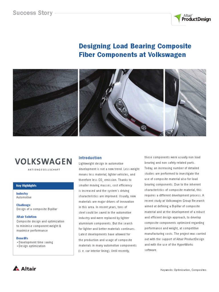 PD VW Success Story | PDF | Composite Material | Volkswagen