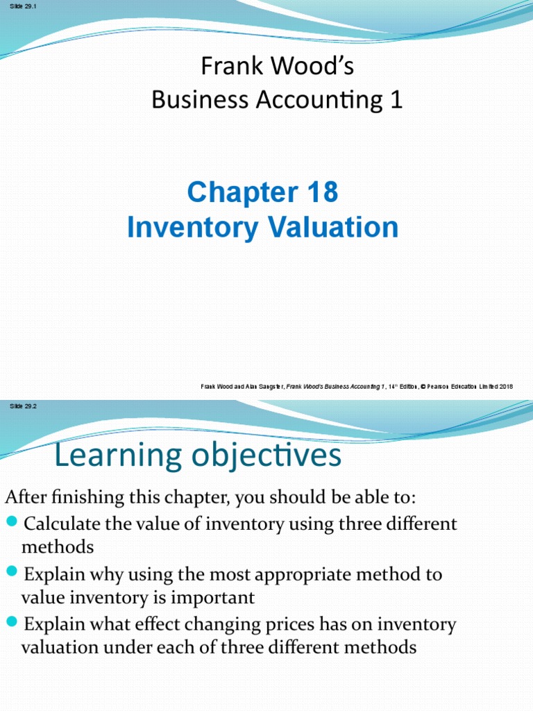 Chap18 Inventory Valuation | PDF | Inventory | Valuation (Finance)