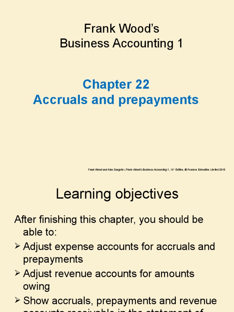 Chap22 - Accruals - Prepayments | PDF | Debits And Credits | Expense