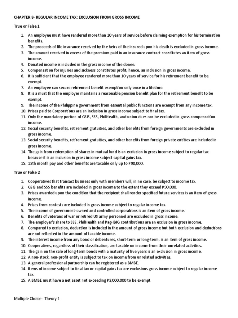 CHAPTER 8 (AutoRecovered) | PDF | Gross Income | Tax Deduction