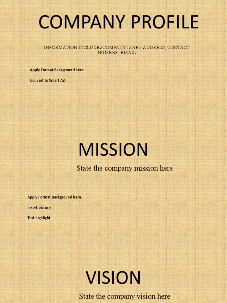 Company Profile Highlights | PDF | Microsoft Power Point | Software