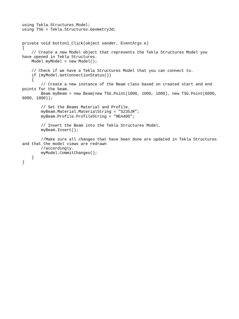 Create Beam Using Two Points | PDF