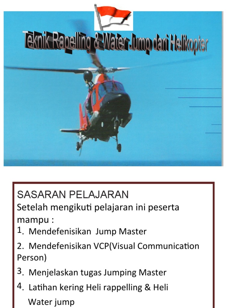 Slide Teknik Rappeling & Water Jump Dari Helly - IG I | PDF | Sejarah