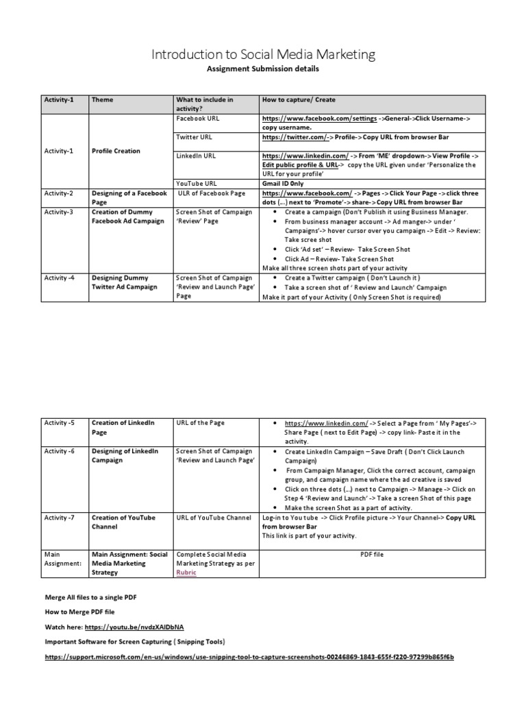 Main Assignment - ISMM | PDF | Screenshot | You Tube