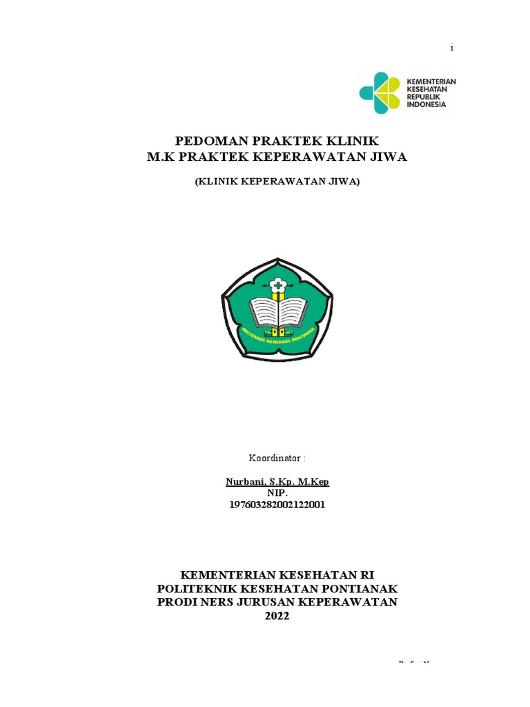 Modul Stase Keperawatan Jiwa 2022 | PDF