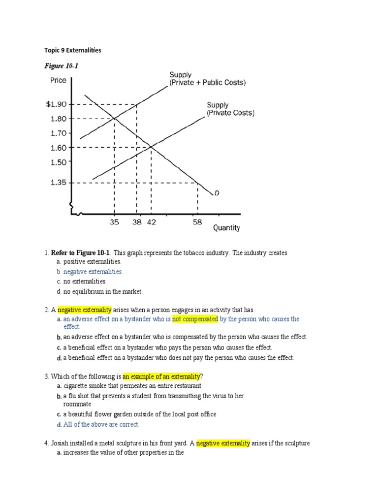 Understanding Externalities in Economics | PDF | Externality | Economic Equilibrium