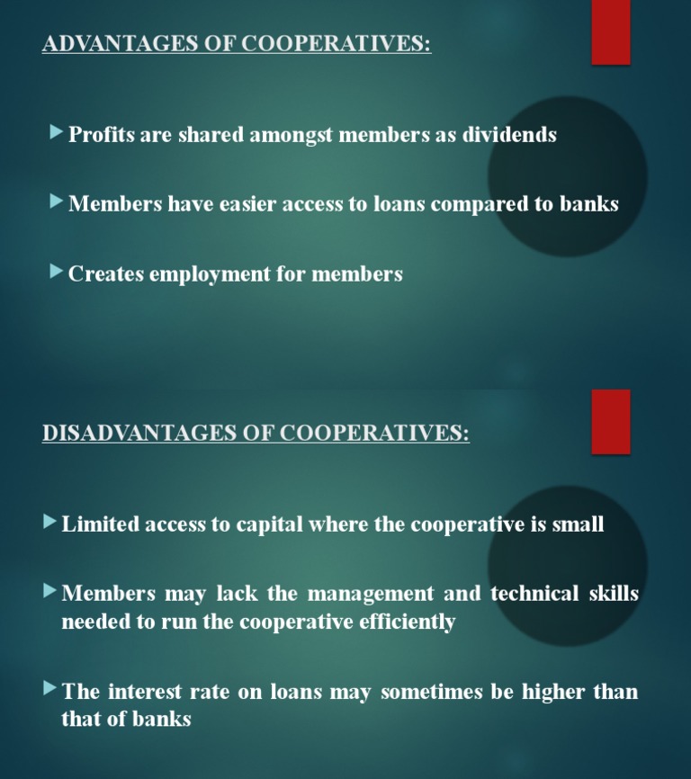 Advantages and Disadvantages of Cooperatives | PDF Advantages and Disadvantages of Cooperatives | PDF