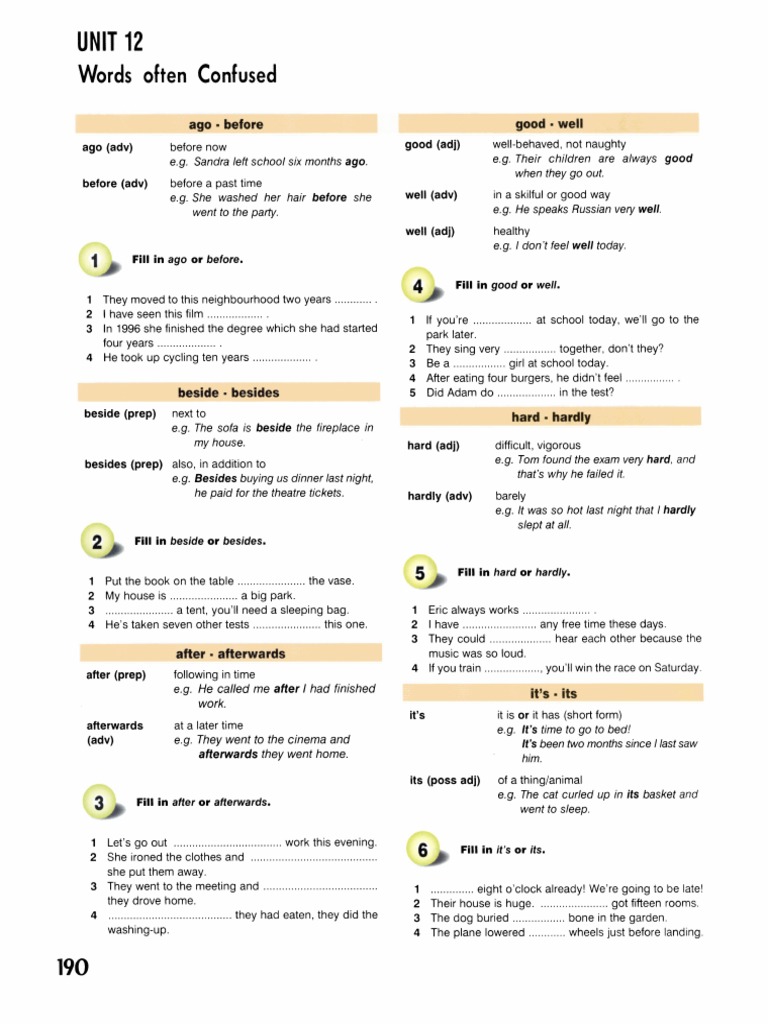 Confusing Words | PDF