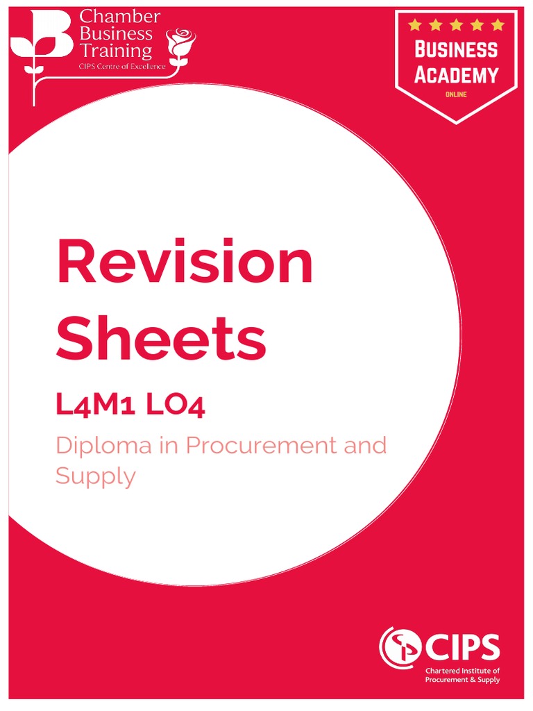 Revision L4M1 LO4 Chamber | PDF | Corporate Social Responsibility | Procurement