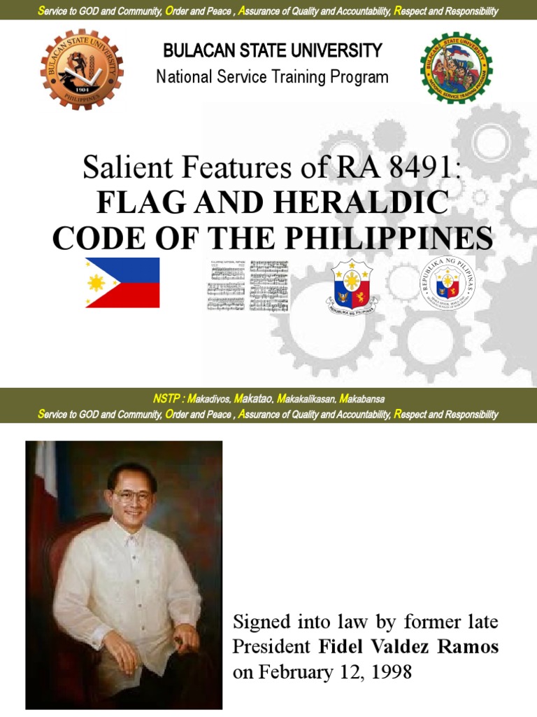 Salient Features of RA 8491 | PDF | Flag | Symbols