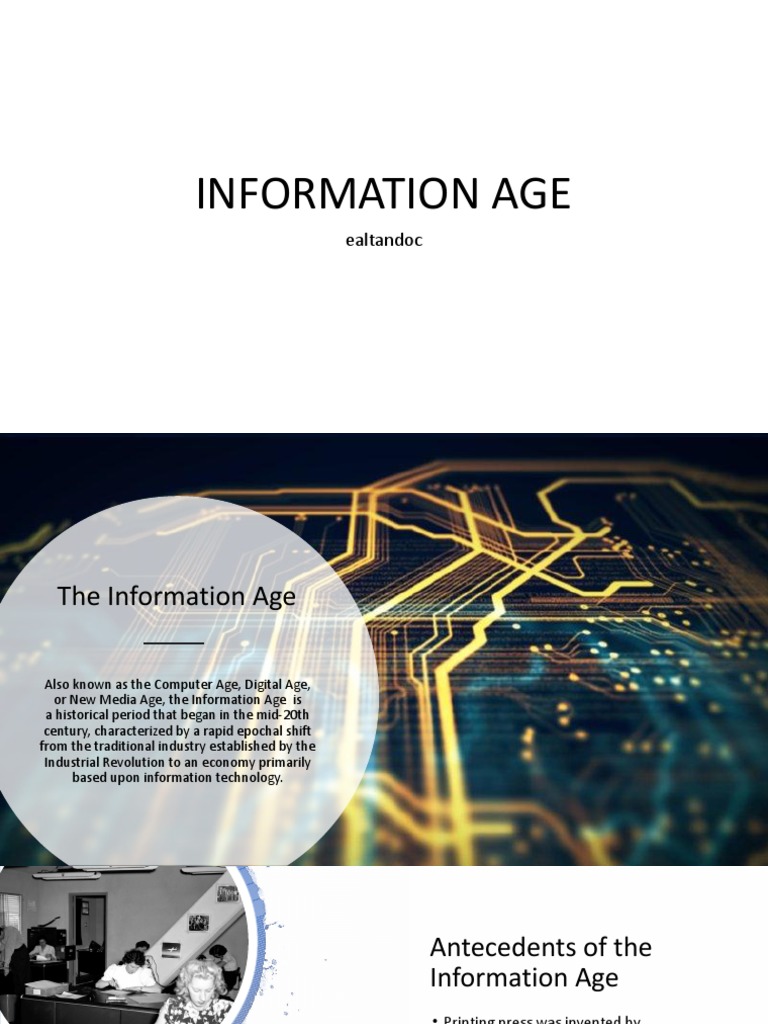 Information Age | PDF | Cloud Computing | Artificial Intelligence