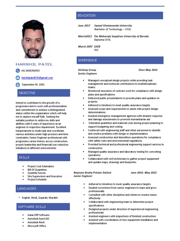 Resume-Harshil Patel | PDF | Quality Assurance | Engineering