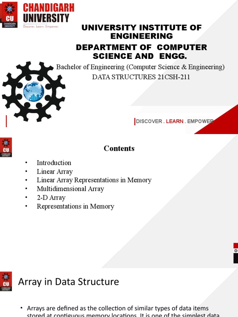 Lecture 121 Pdf Array Data Structure Matrix Mathematics 