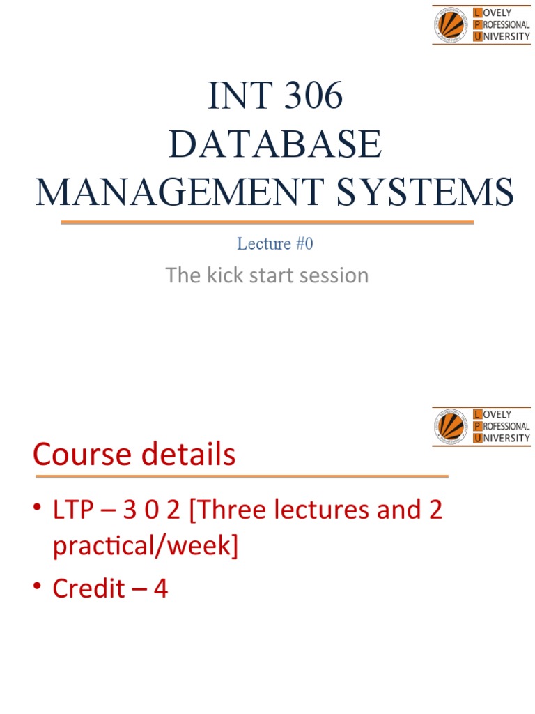 Introductory Lecture INT306 | PDF | Pl/Sql | Databases