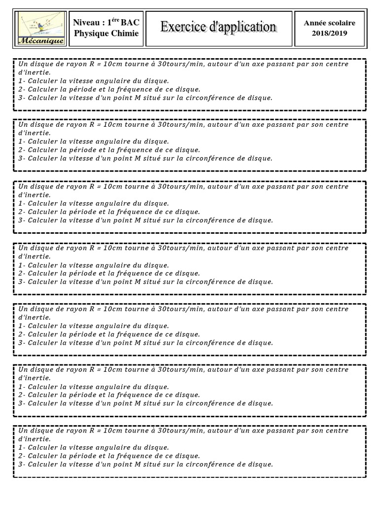 Exercice D'application 2 | PDF | Sciences et mathématiques
