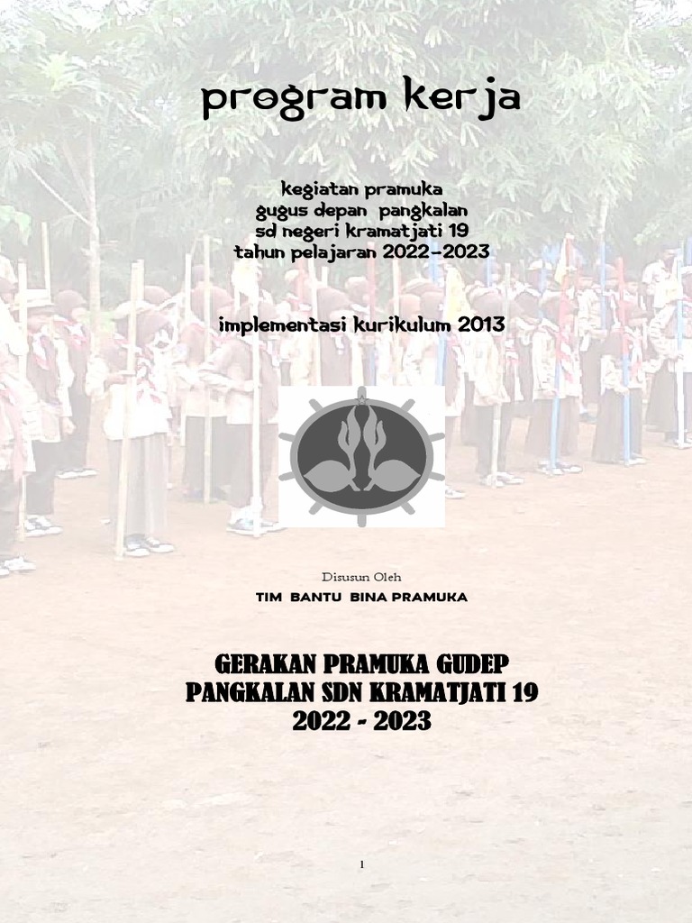 Program Kerja Pramuka Siaga Penggalang SDN Kramatjati 19 | PDF