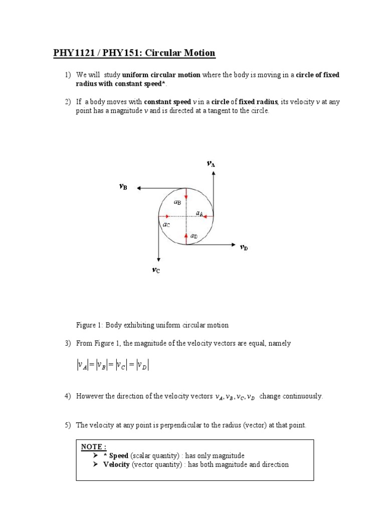 Understanding Circular Motion Dynamics | PDF | Science & Mathematics