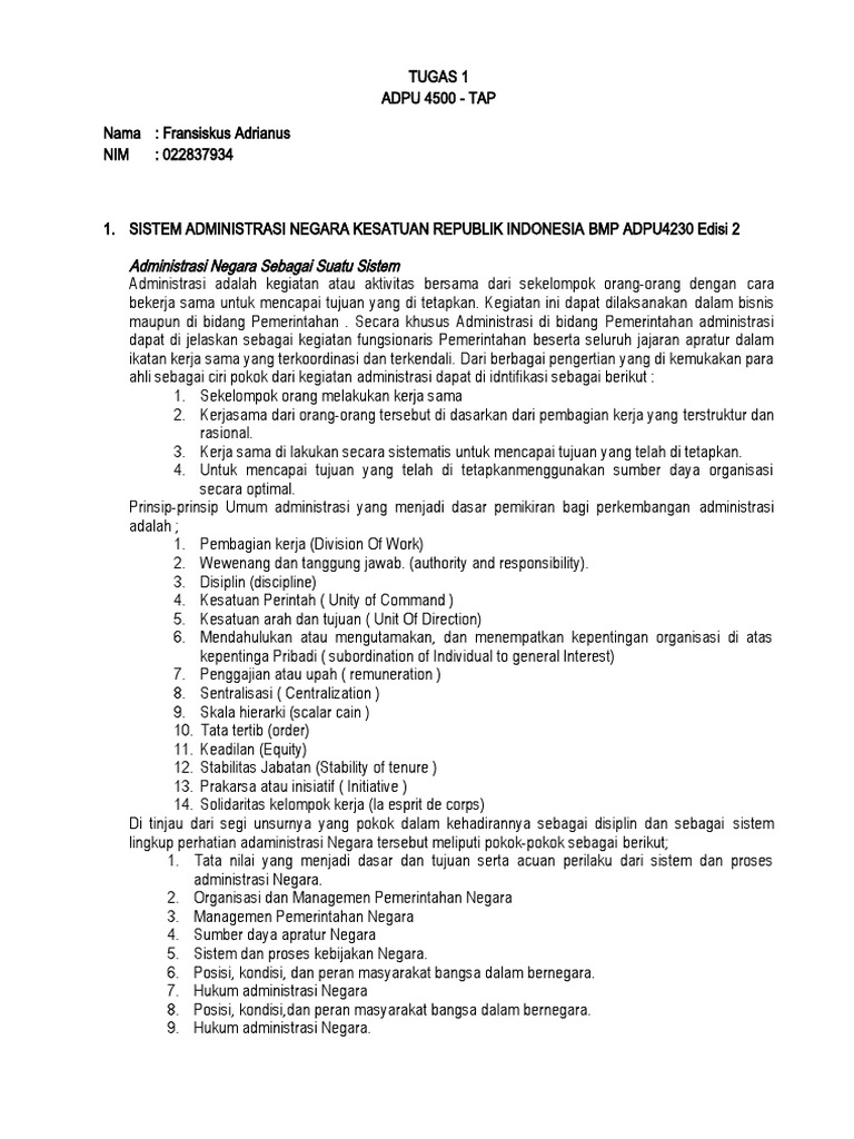 Tugas 1 Tap | PDF | Karier & Perkembangan | Ilmu Sosial