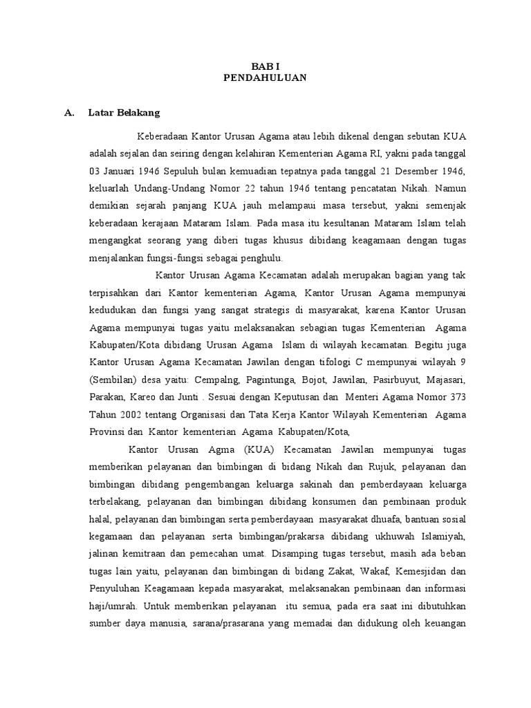 Profil Kua Jawilan | PDF