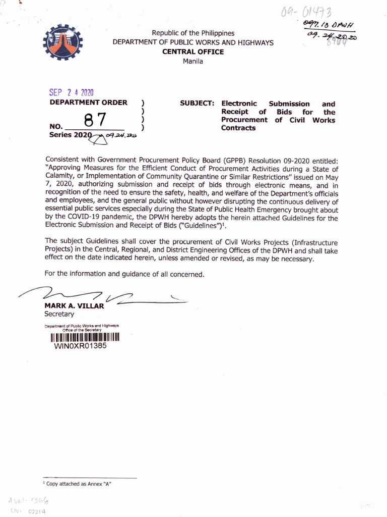 Electronic Bids for DPWH Civil Works Projects | PDF | Zip (File Format ...