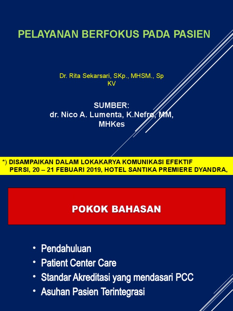Dr. Rita Sekarsari, SKP., MHSM., SP - PCC - PERSI | PDF