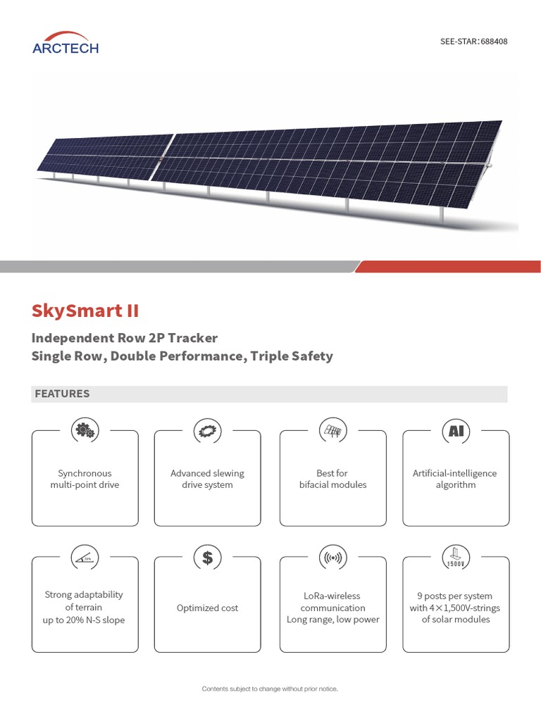 SkySmart II: Independent Row 2P Tracker | PDF | Electric Power | Equipment