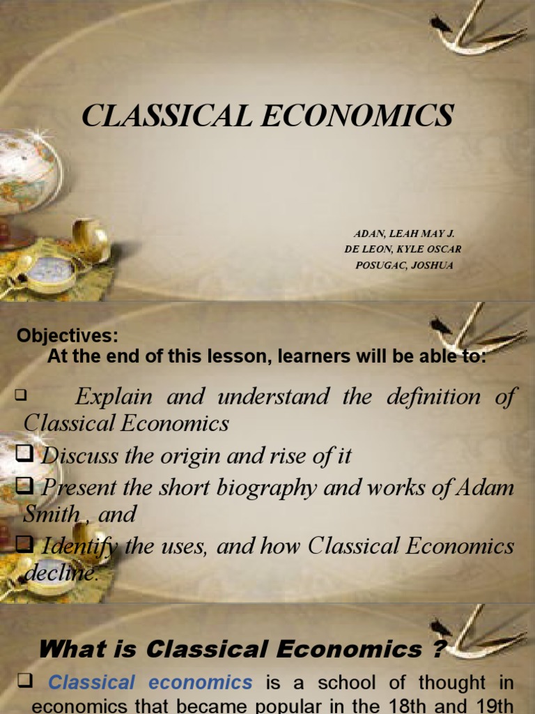 Overview of Classical Economics | PDF | Classical Economics | Economics