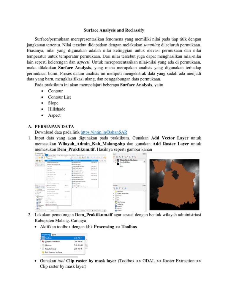 Surface Analysis And Reclassify Qgis Pdf