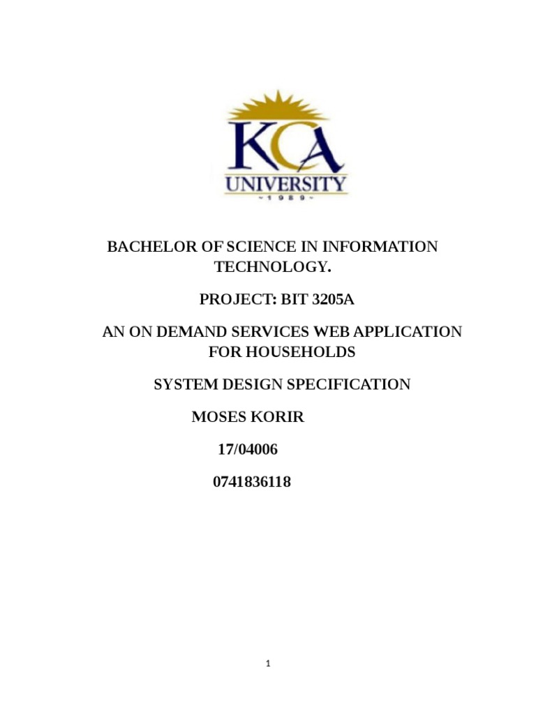 System Design Specification | PDF | Databases | User (Computing)