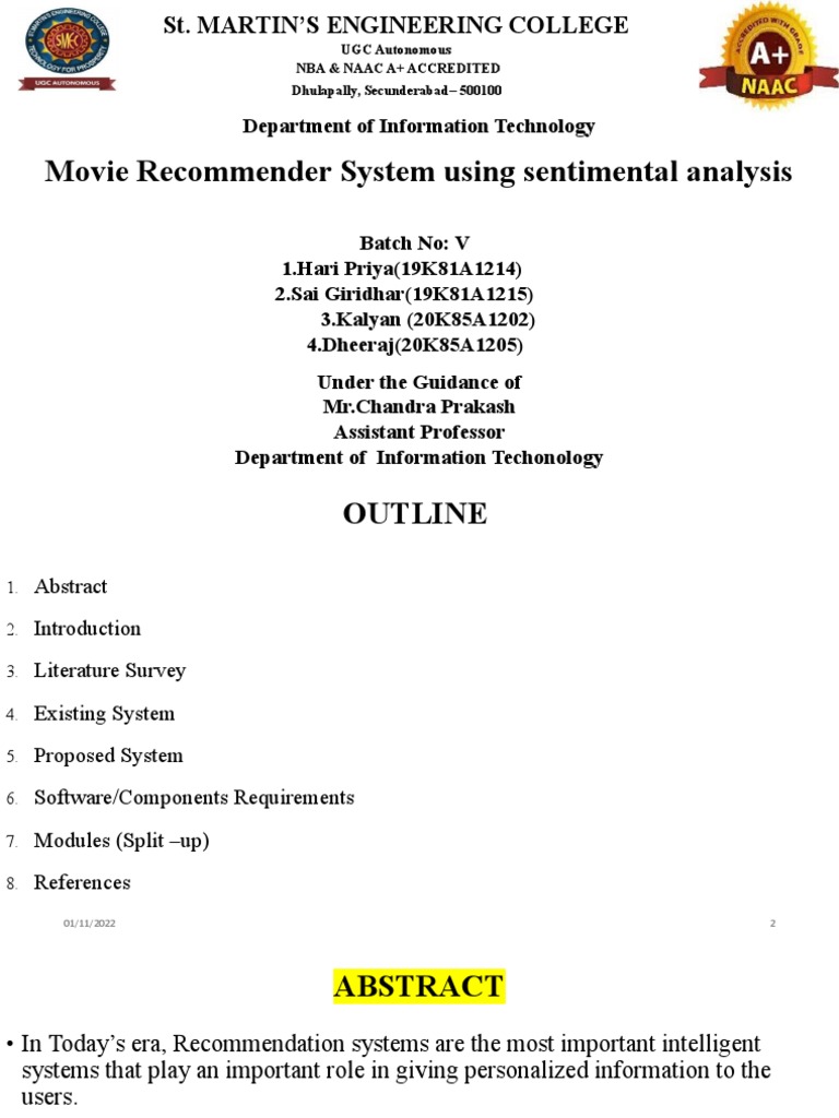Movie Recommendation System using Sentiment Analysis and Collaborative ...