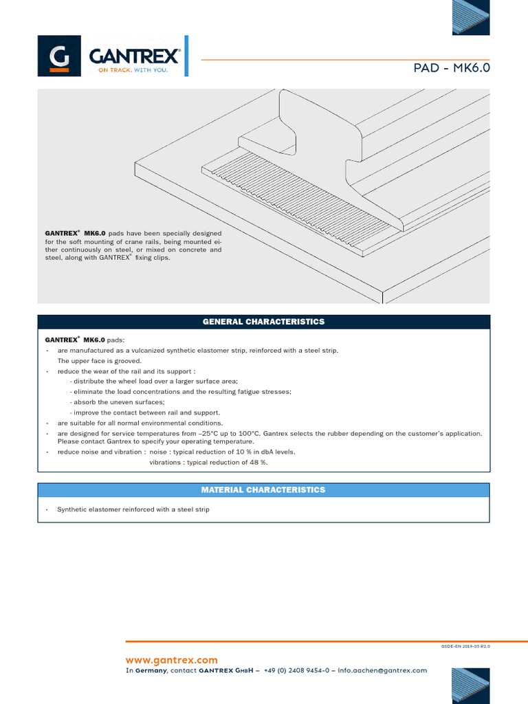 Gantrex MK6.0 | PDF | Mechanical Engineering | Building Engineering