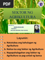 DLL For Classroom Observation - QTR 4 AP 9 SEKTOR NG AGRIKULTURA | PDF