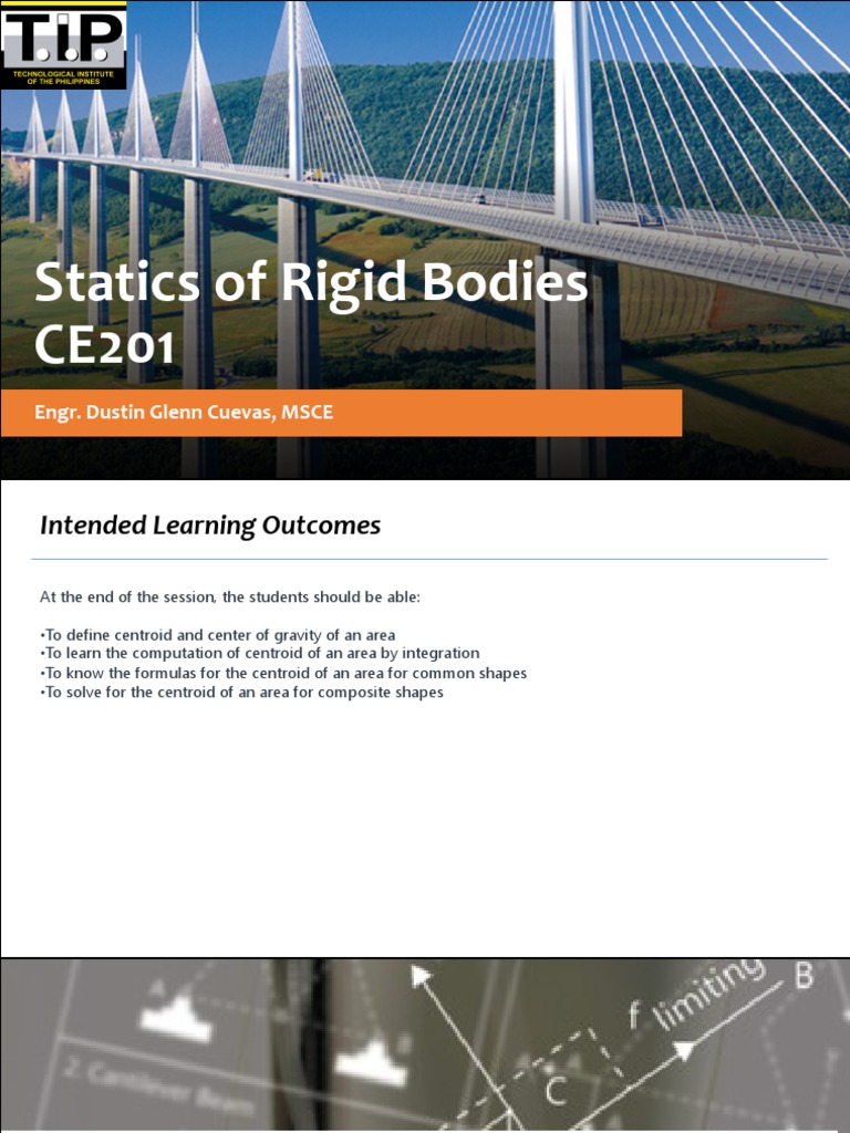 Lecture 5 6 Centroid and Center of Gravity Moment of Inertia | PDF ...