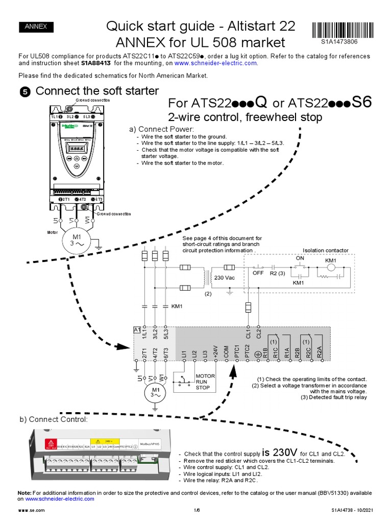 Altistart 22 Quick Start Guide | PDF | Fuse (Electrical) | Relay