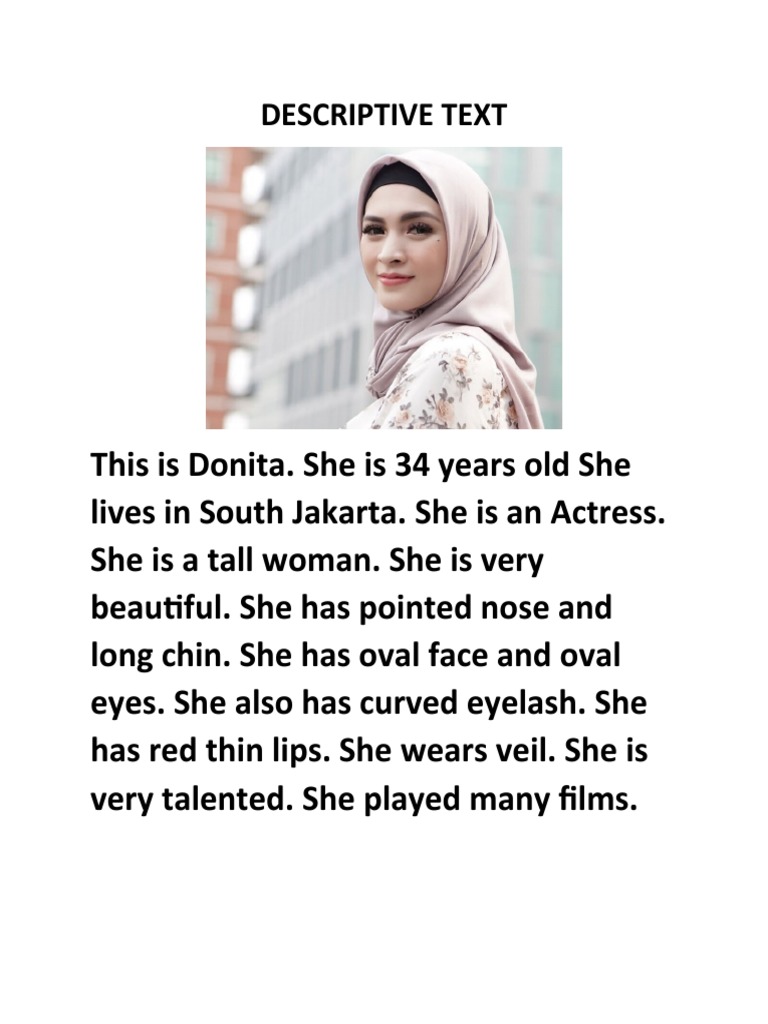 Descriptive Text (People) Supervisi | PDF