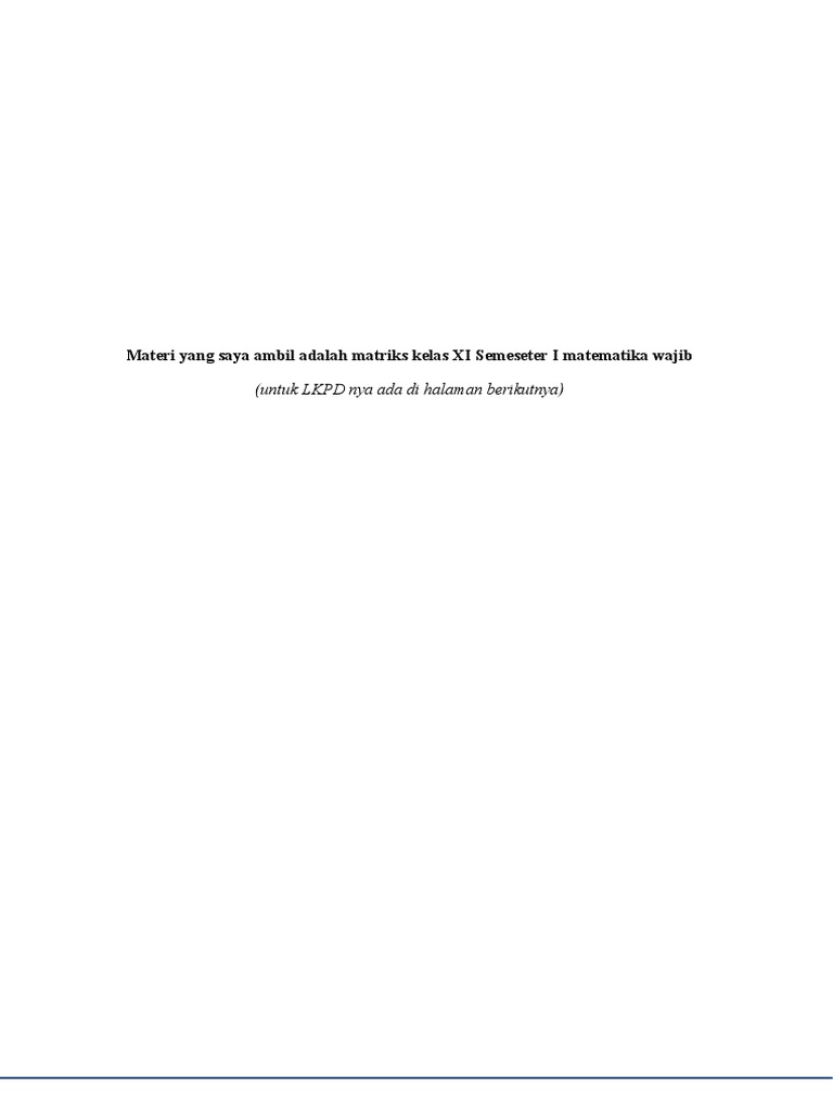 LKPD Matriks-Dikonversi | PDF