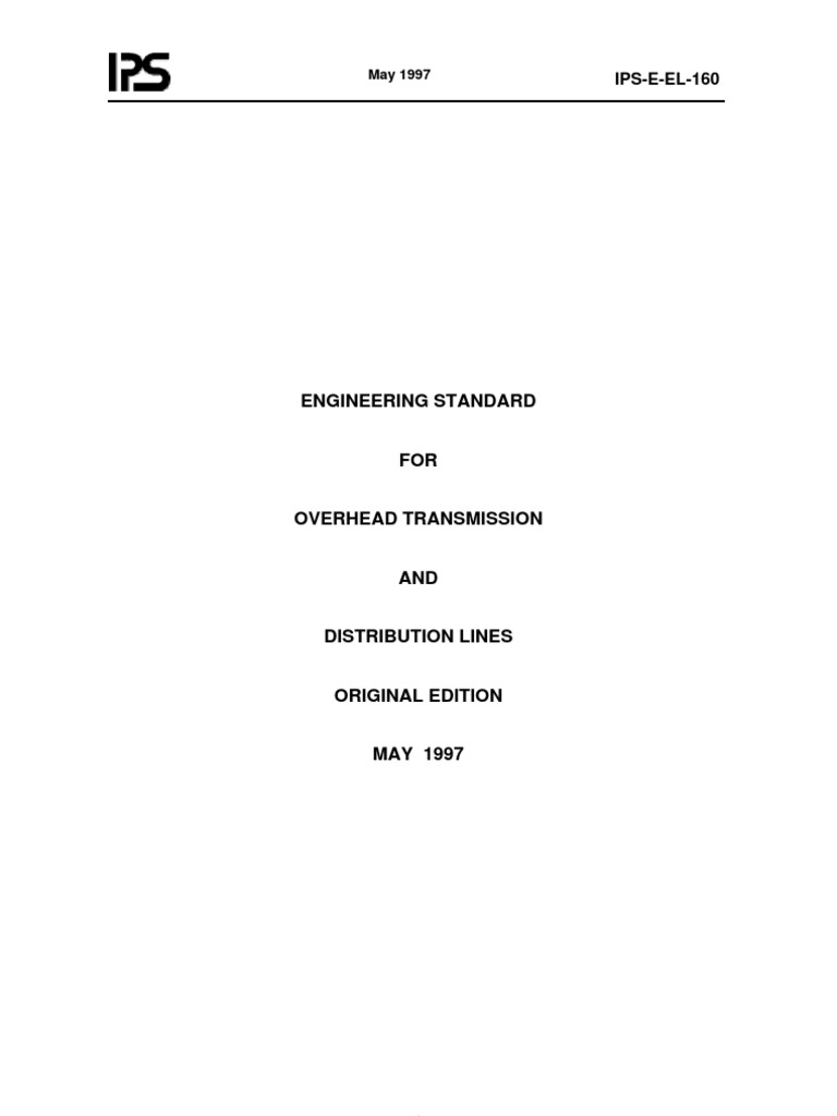 Standard For Overhead Lines | PDF | Insulator (Electricity ...
