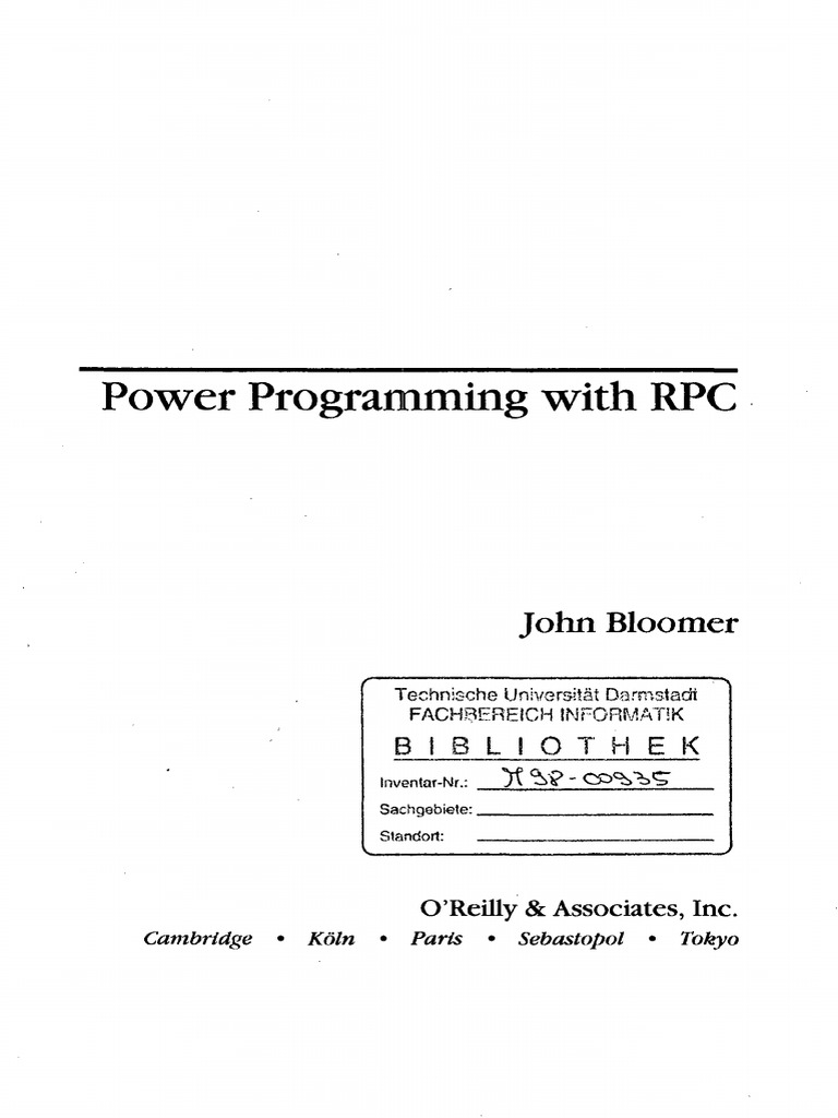 Power Programming with RPC Guide | PDF | Network Socket | Computer Network