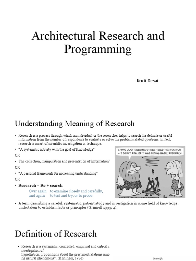 Architectural Research and Programming - KD | PDF | Sampling ...