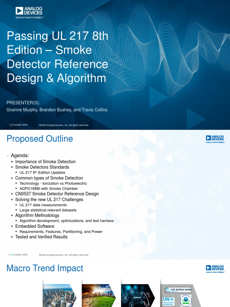 AnalogWorld - Webinar - Presentation - Smoke Detector | PDF | Computer Engineering | Computing