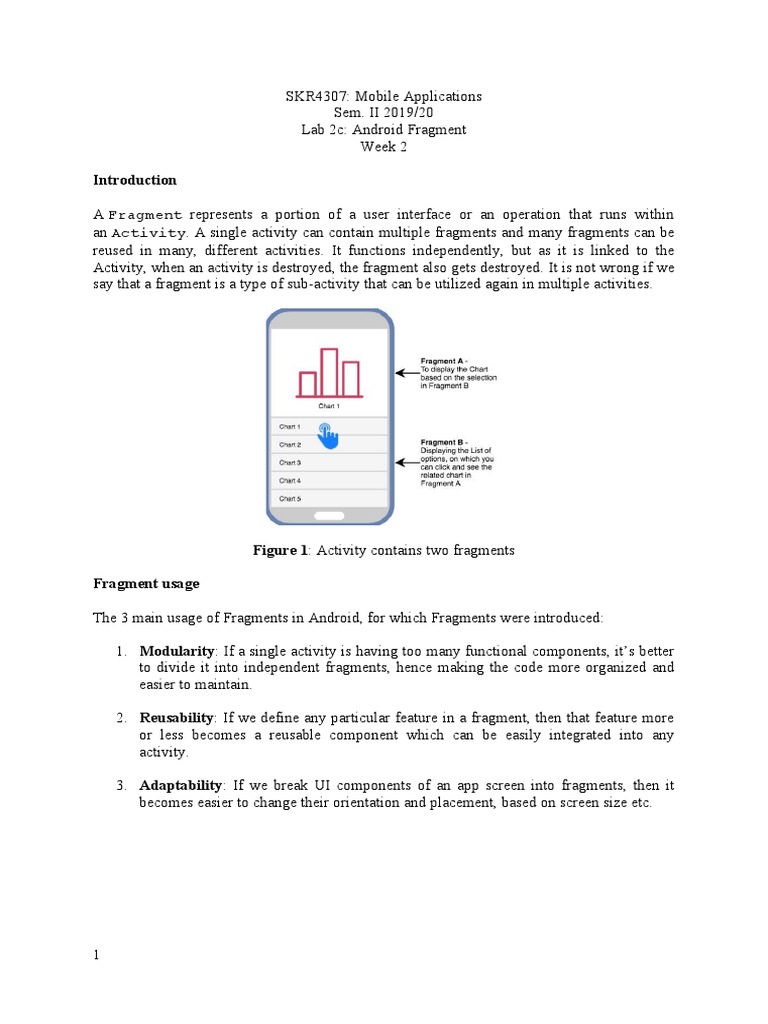 Lab - 2c Android Fragment | PDF | Mobile App | Android (Operating System)