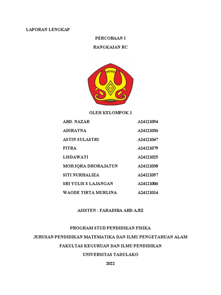 Laporan Lengkap Perc 1 | PDF