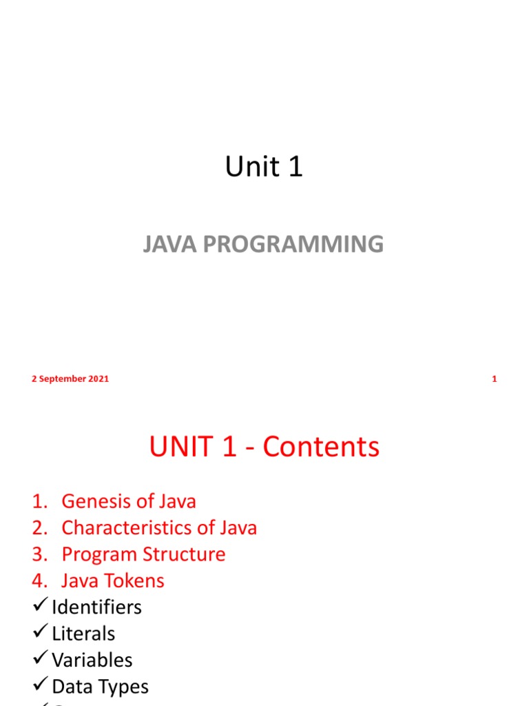 Unit 1 Java Programming With Linux | PDF | Java (Programming Language ... Unit 1 Java Programming With Linux | PDF | Java (Programming Language ...