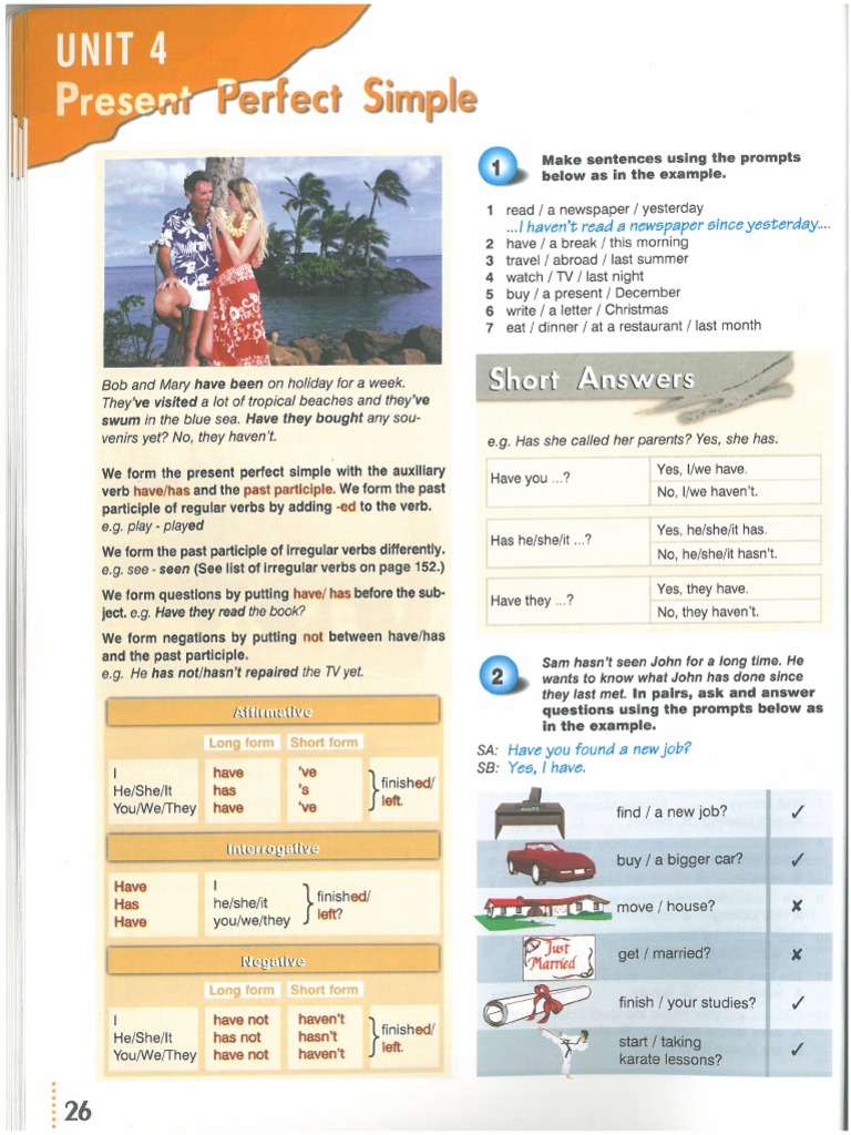 004 - Grammarway - 2 UNIT 04 | PDF
