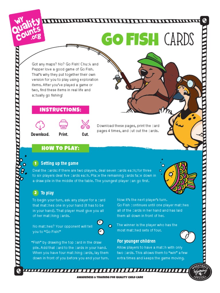 Go Fish Kids Printable Cards | PDF