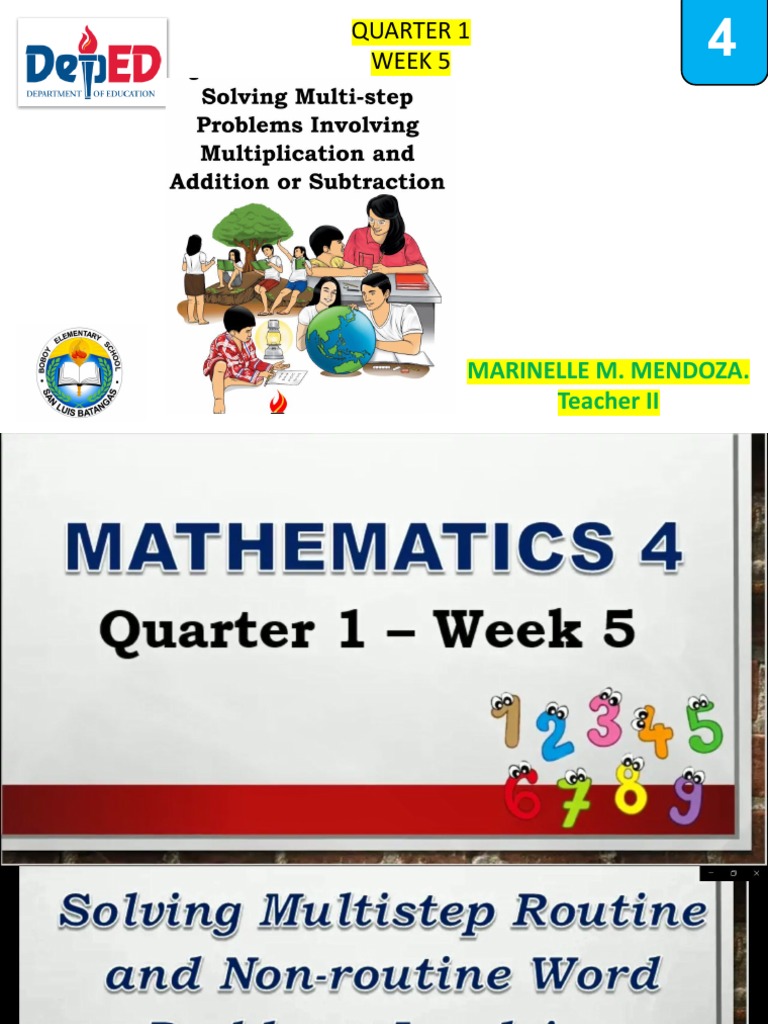 Math 4 Quarter 1 Week 5 | PDF