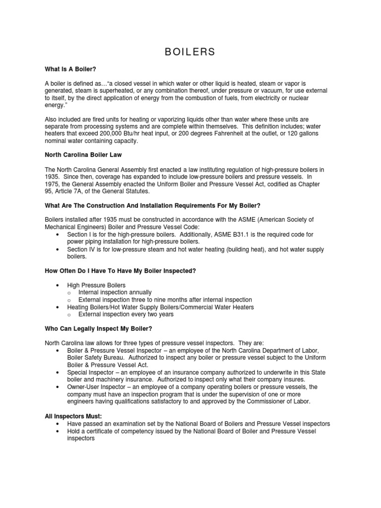 Boiler Basics | PDF