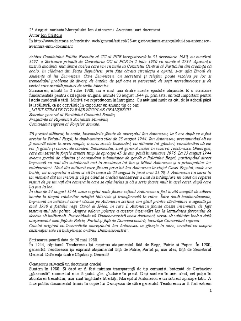 Ion Antonescu | PDF