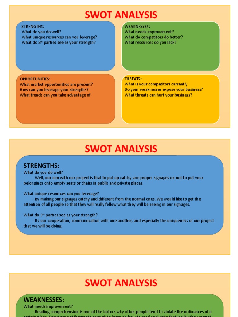Swot Techno Lec | PDF | Swot Analysis | Market Analysis