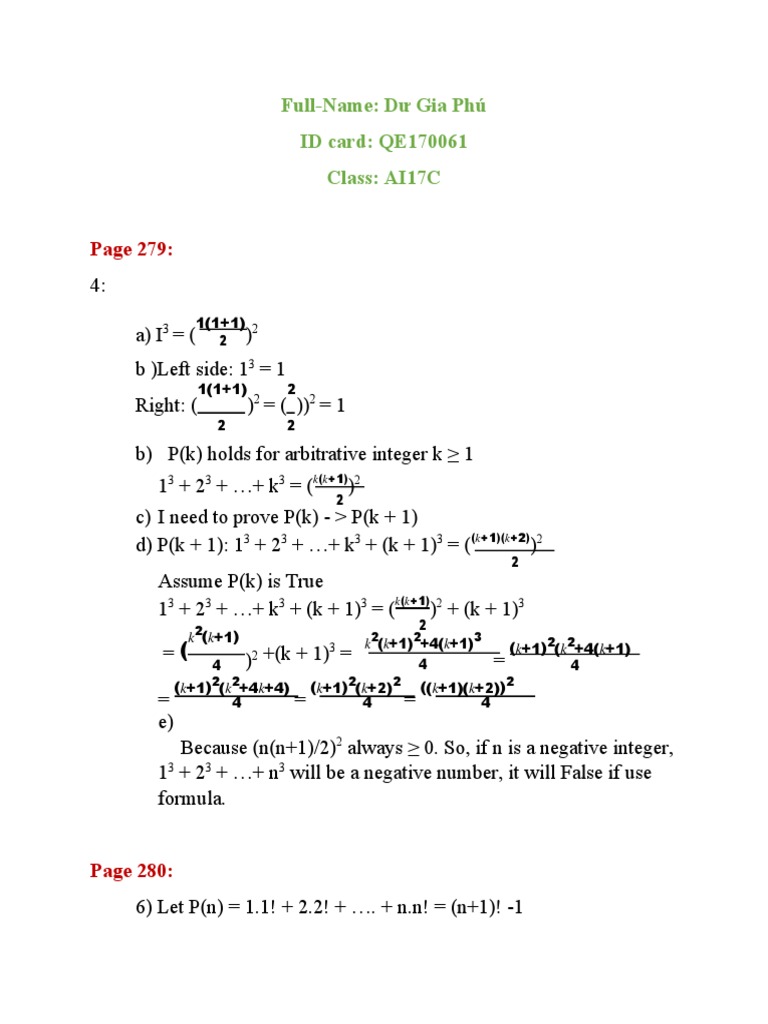 Du-Gia-Phu Answer Chapter 5 MAD101-1 | Download Free PDF | Mathematics | Logic